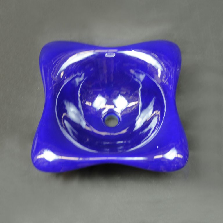 Kohler Dolce Vita Cobalt Blue Cast Iron Vessel Inset Basin | Basins