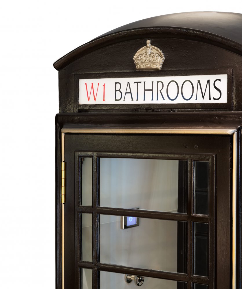 West One Bathrooms commission exclusive London telephone box shower ...