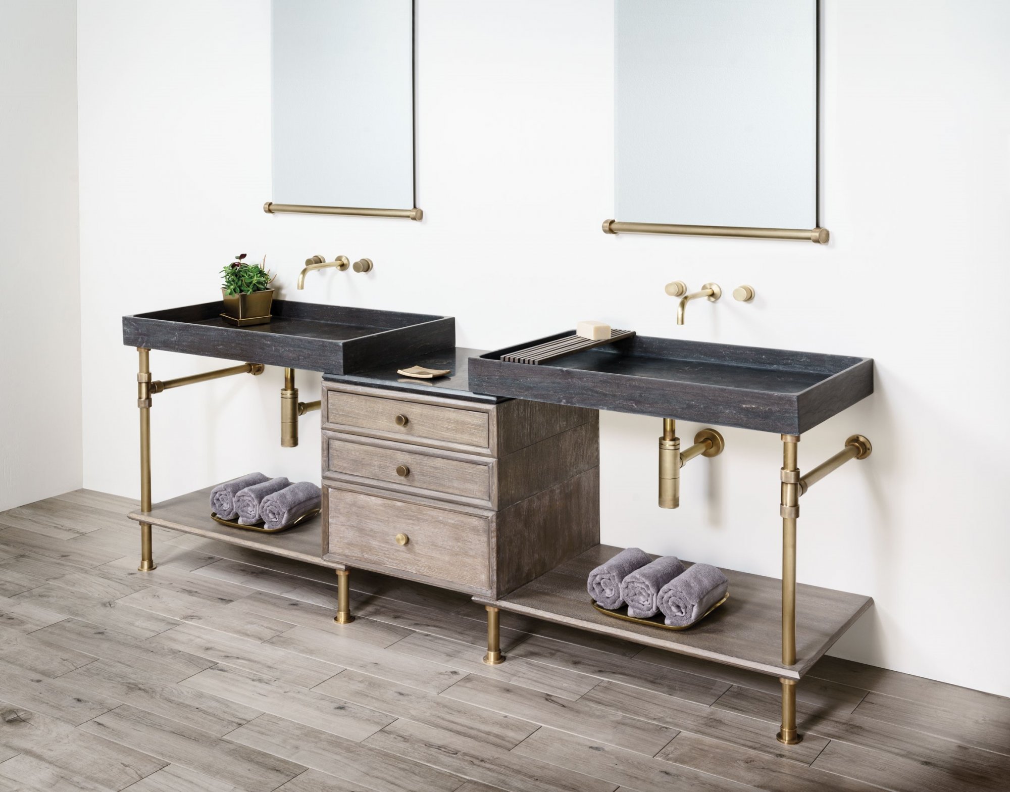 Elemental Double Vanity | Vanities | West One Bathrooms