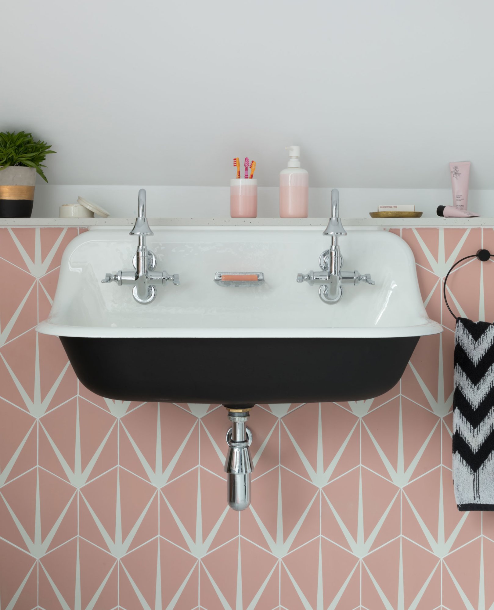 Kohler Brockway 3’ Wall Mounted Cast Iron Sink | Basins