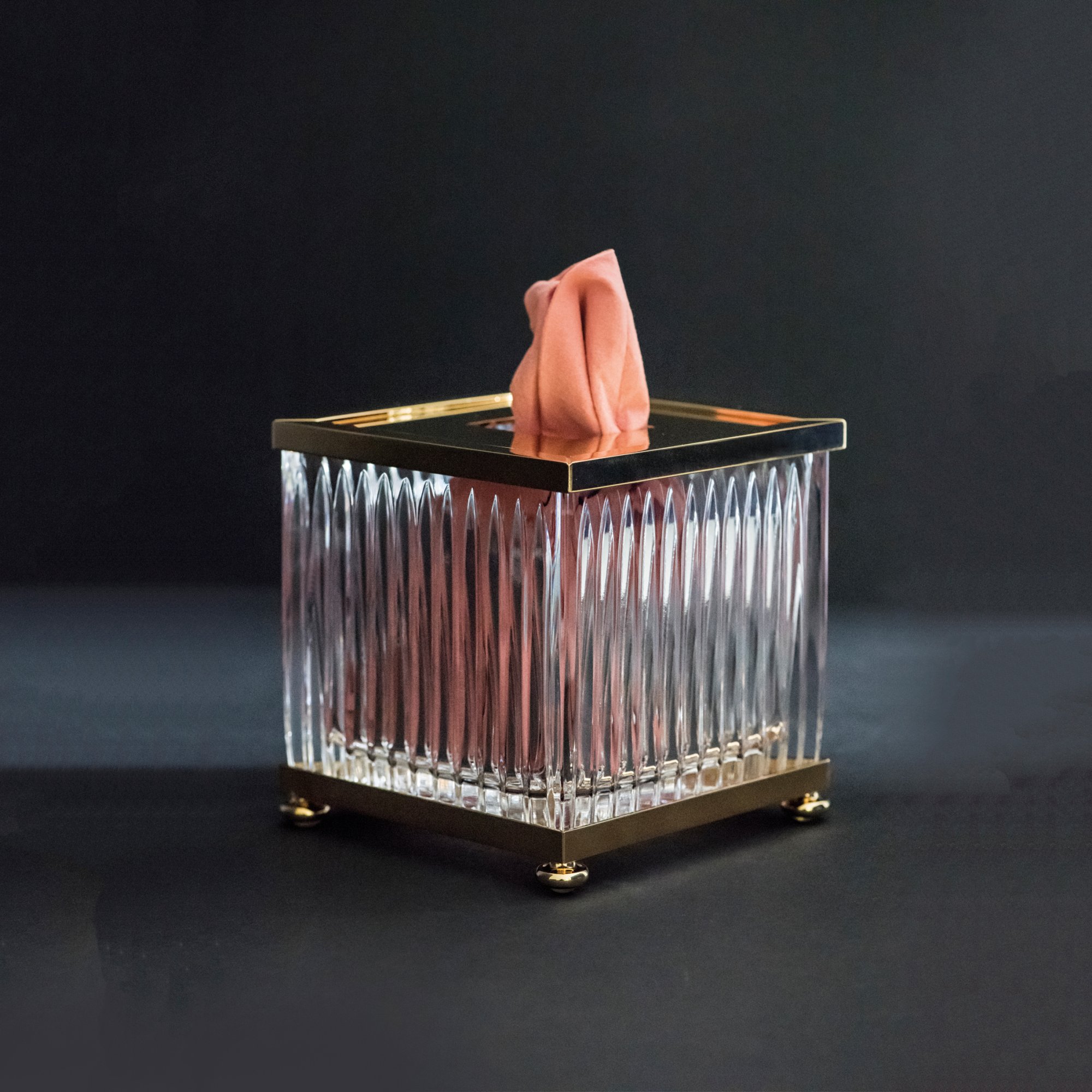 Boutique Crystal Tissue Box | Accessories, Basin