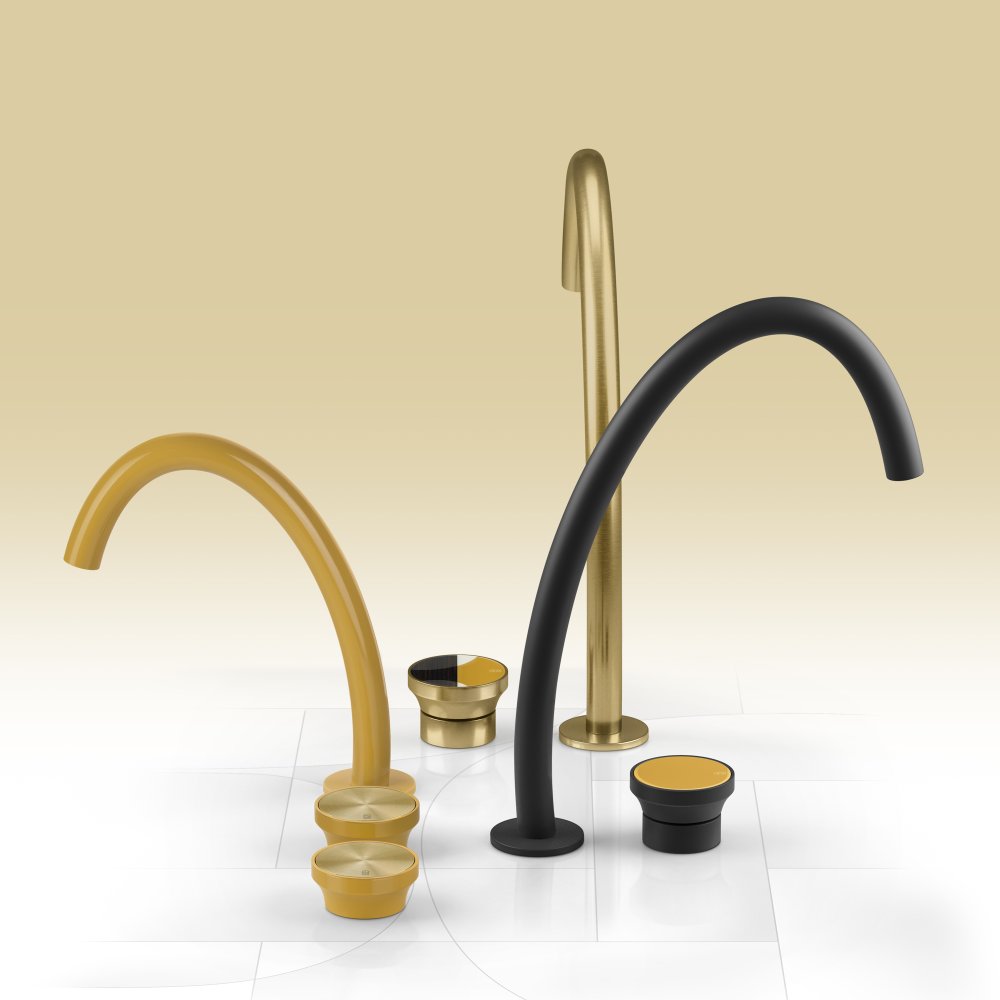 Coloured Brassware | Bathroom Inspiration