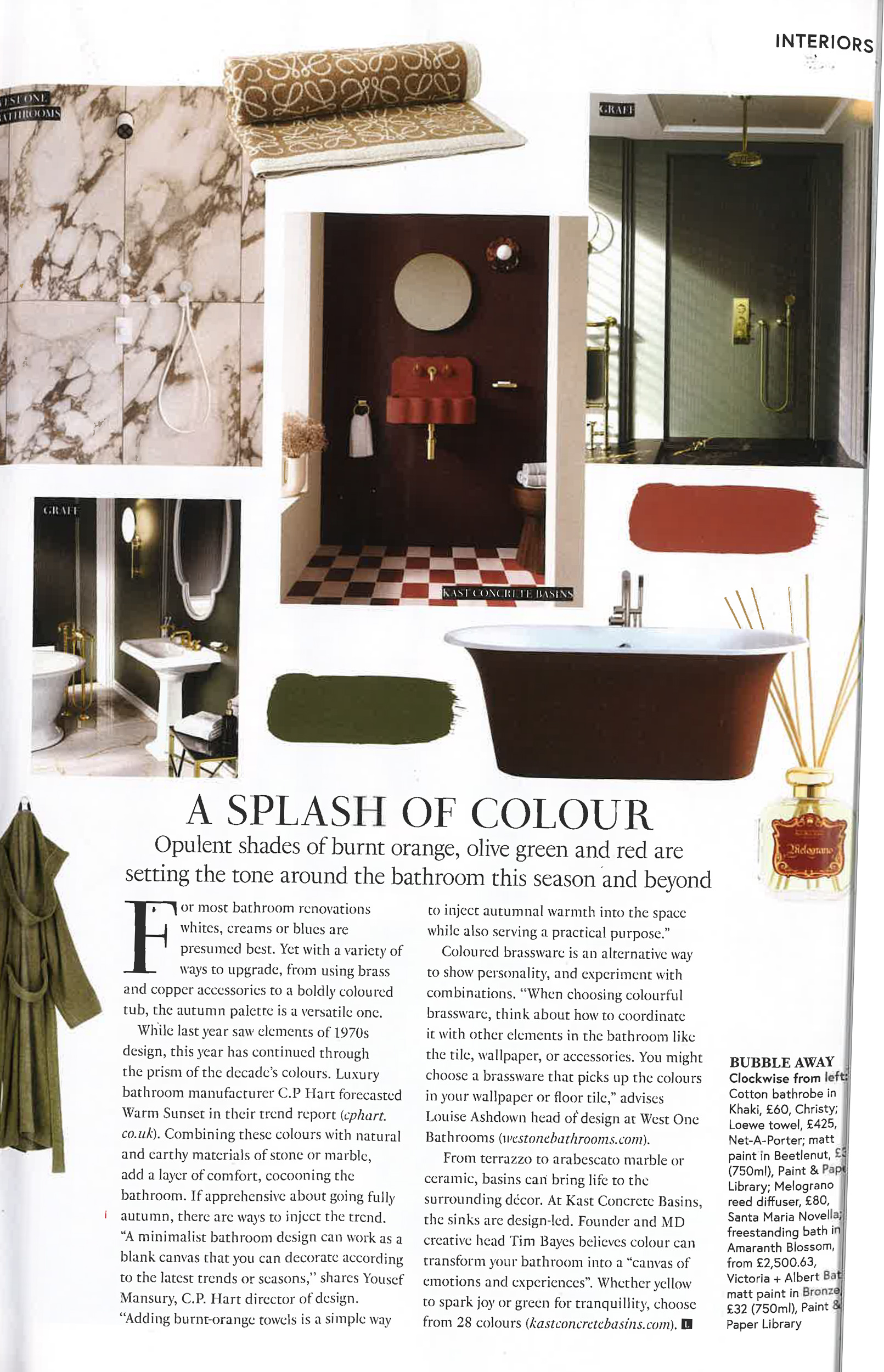 Opulent Shades | West One Bathrooms